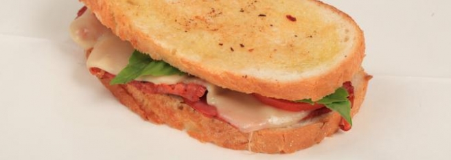 Hot Ham/Capacola on Italian Round Loaf • Turano Baking Co