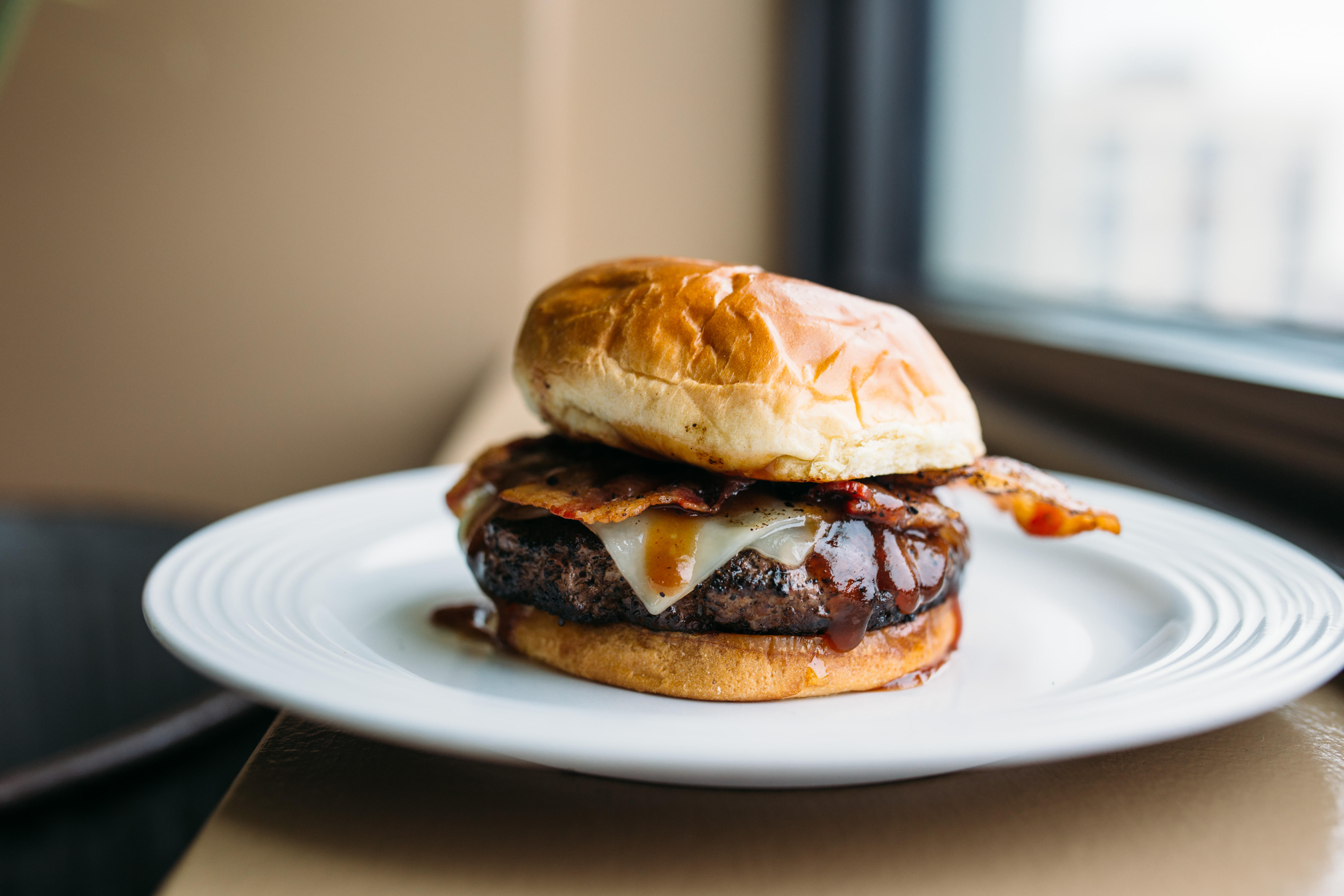Red Eye BBQ Burger • Turano Baking Co