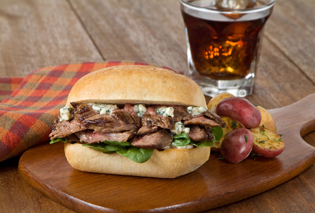 Bambino Steakhouse Sandwich • Turano Baking Co