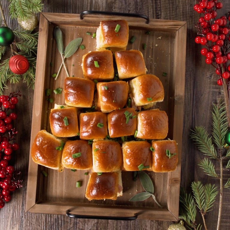 Gyro Burger on Turano Sesame Hamburger Buns • Turano Baking Co