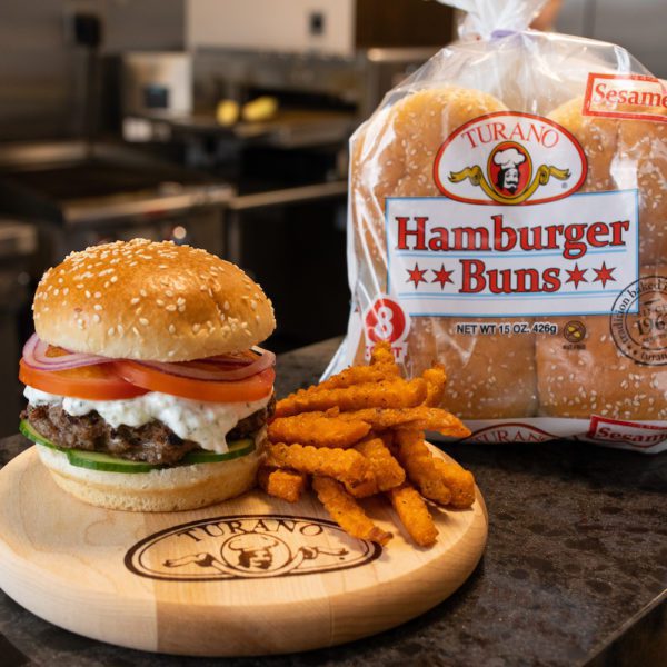 Double Smashburger with Bacon Onion Jam • Turano Baking Co