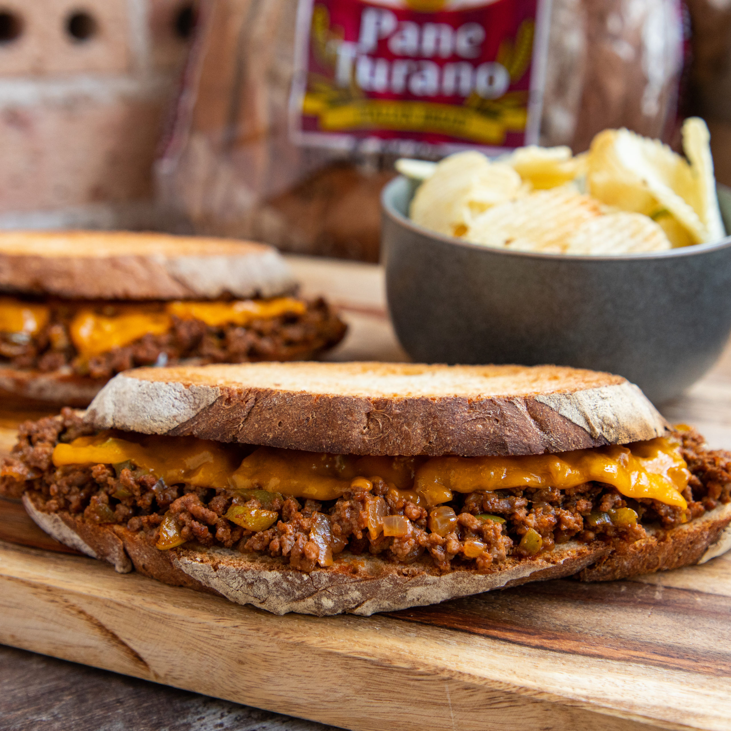 Sloppy Joe Grilled Cheese • Turano Baking Co